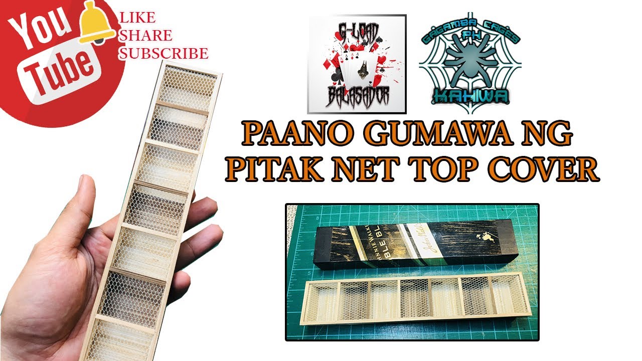 DIY TUTORIAL #14 KULUNGAN NG GAGAMBA | PITAK TOP NET COVER - YouTube