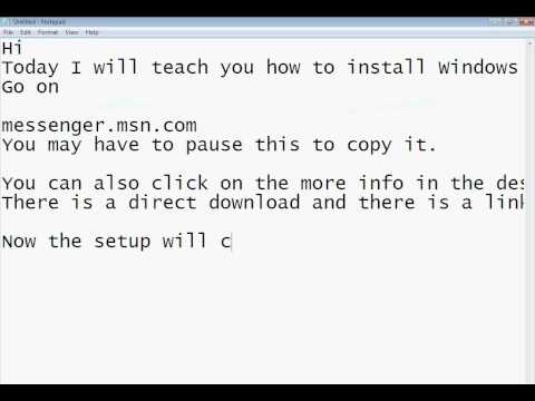 How to install MSN Messenger - YouTube