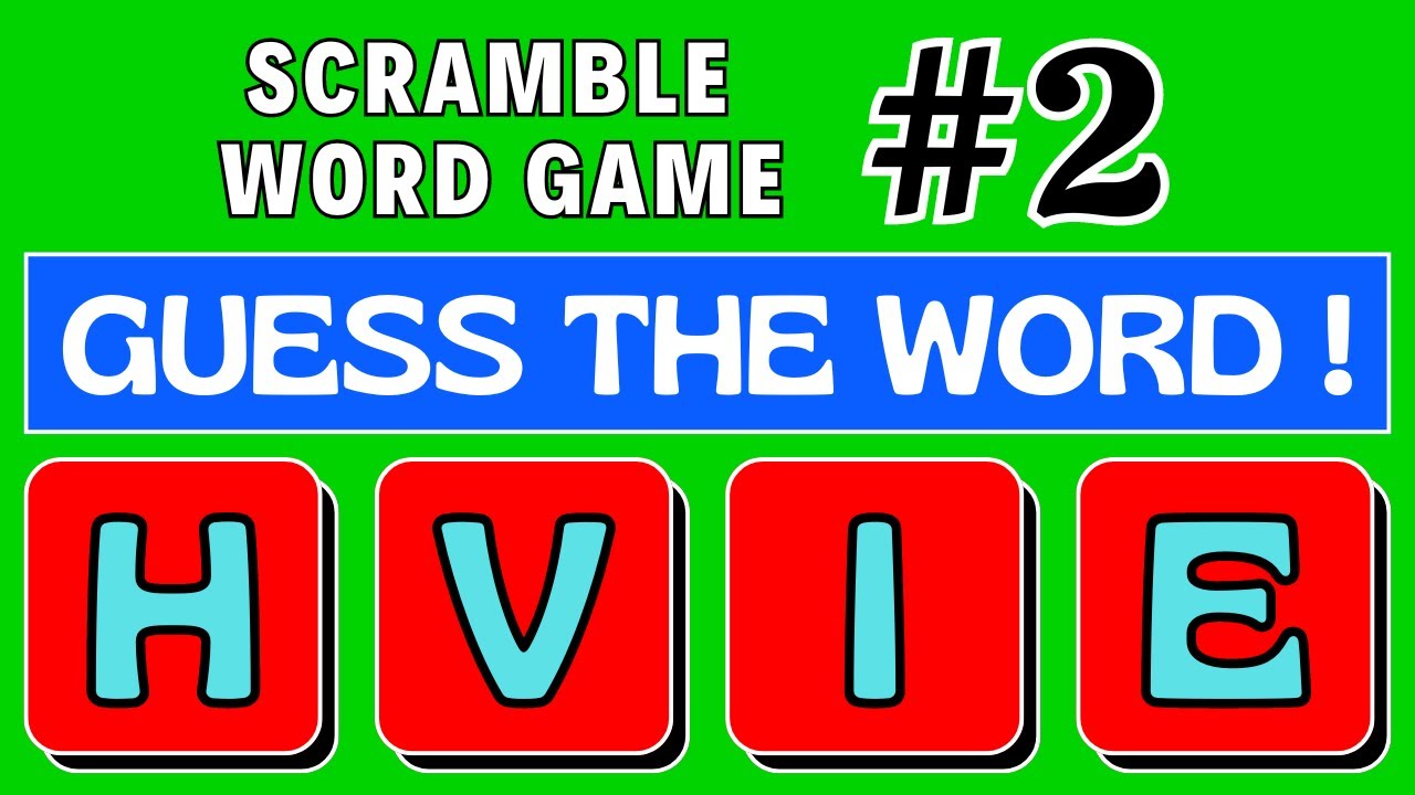 Scramble Word Game | Vol - 2 | Guess the Word - YouTube
