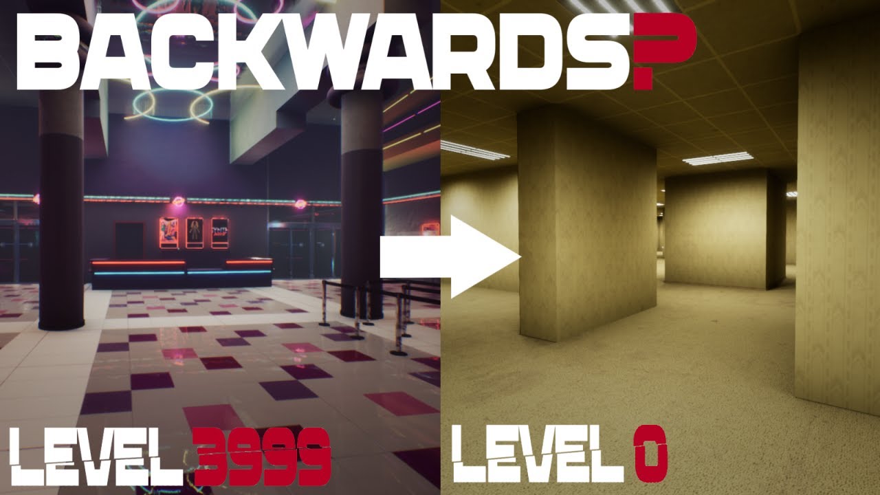 How Fast Can You Beat Escape the Backrooms Backwards? - YouTube