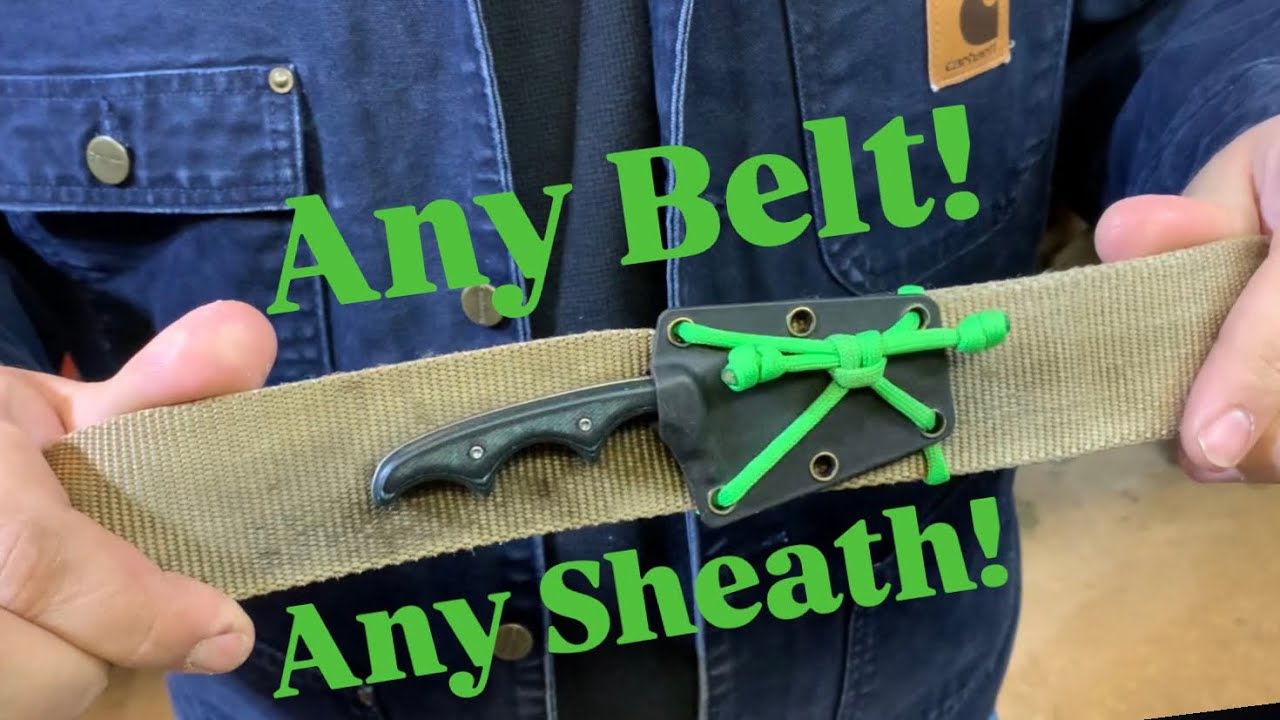 How to tie Adjustable Paracord Scout Carry Loops. [Horizontal Carry ...