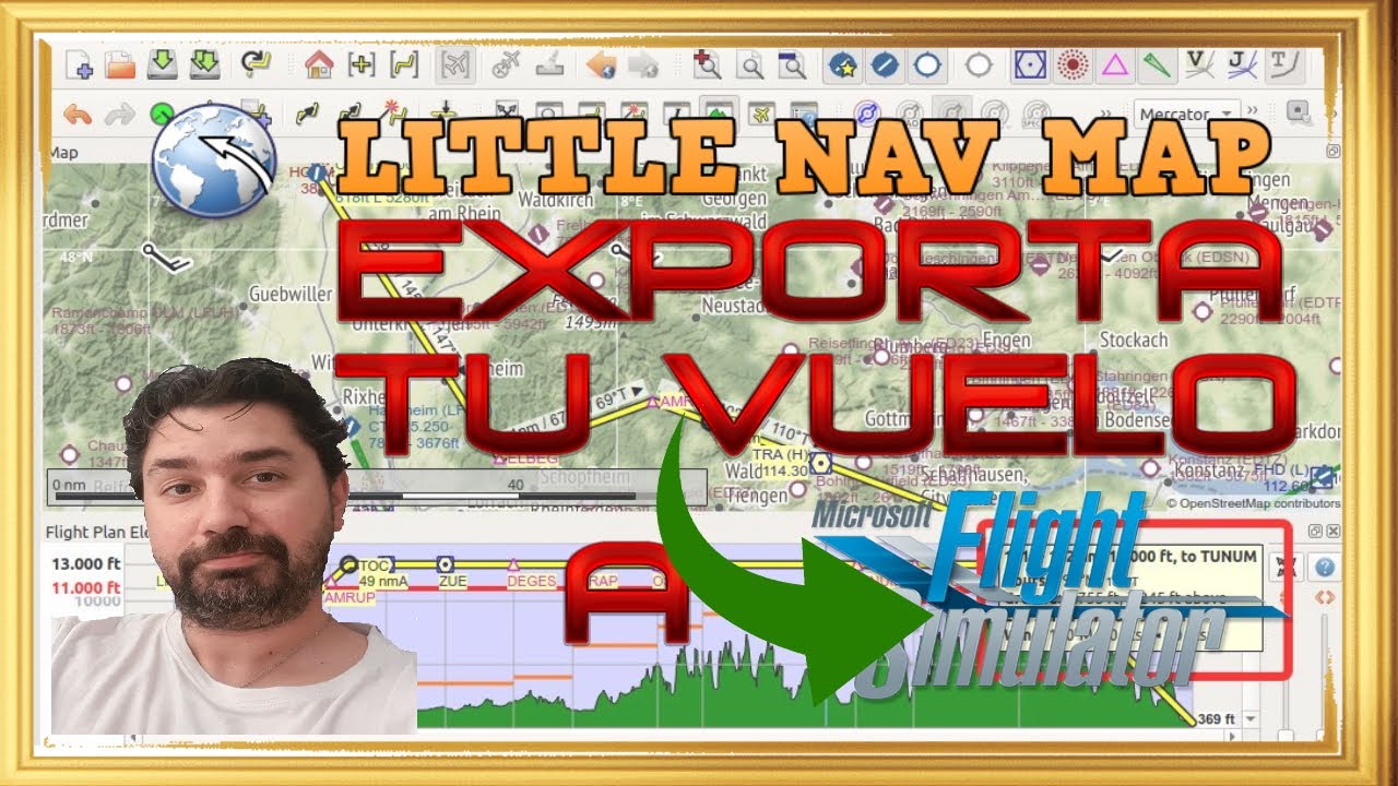 LITTLE NAV MAP | EXPORTAR plan de vuelo a FLIGHT SIMULATOR 2020 - YouTube