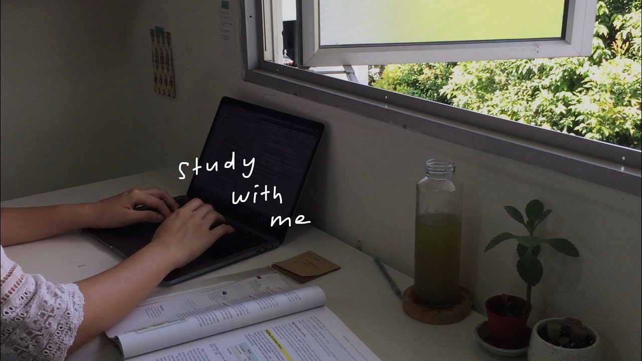 study with me | real time 1 hour, no music 🌳 - YouTube