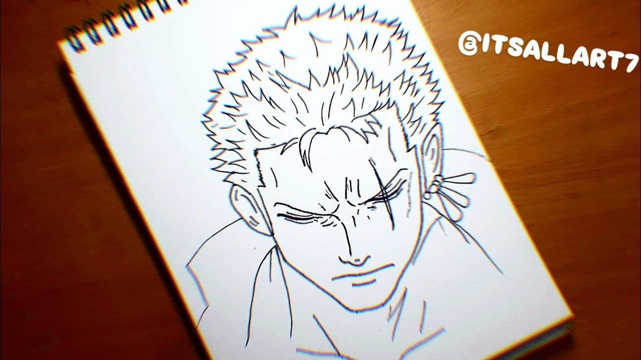 Drawing - zoro // speed drawing - zoro Full body // how to draw zoro ...