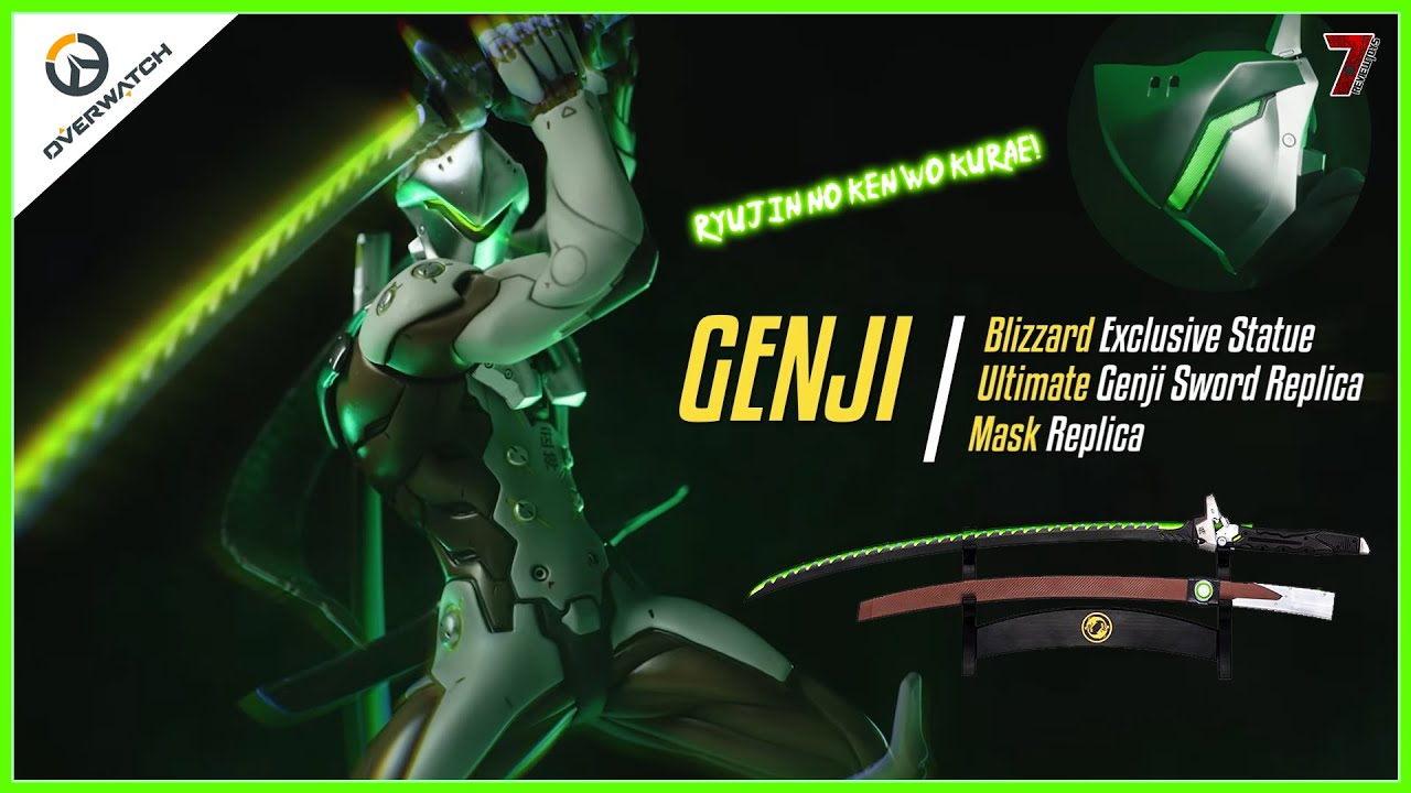 รีวิว ของสะสมเก็นจิ OVERWATCH | Genji Ultimate Sword , Statue , Helmet ...