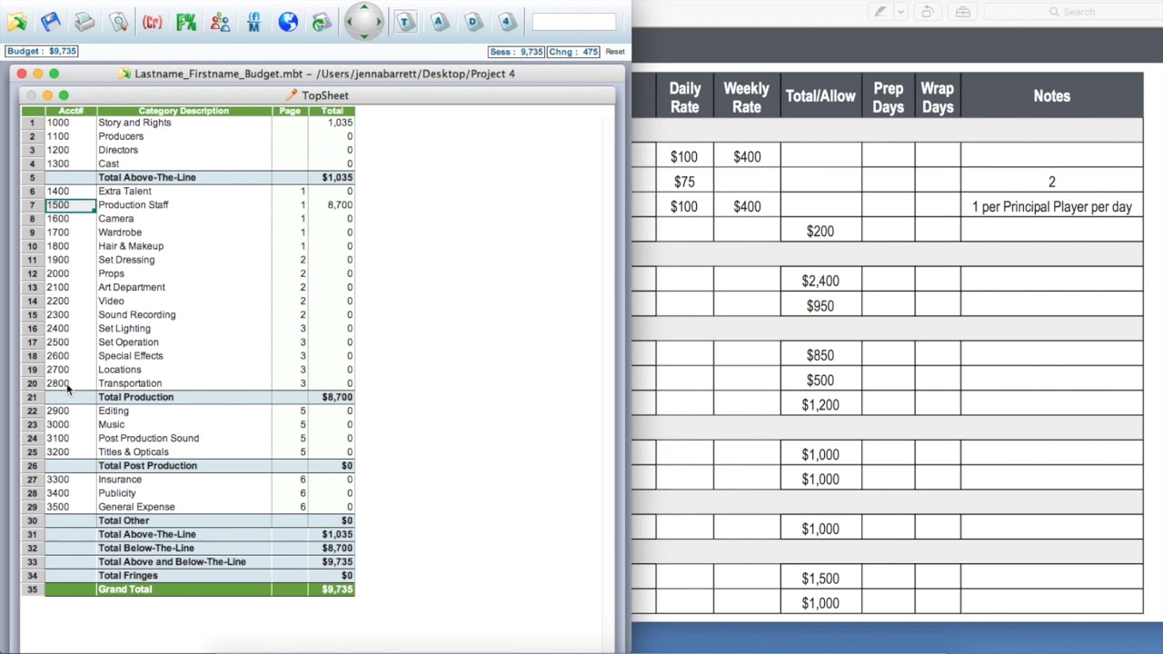 Week 4 - Movie Magic Budgeting - Part 2 - YouTube