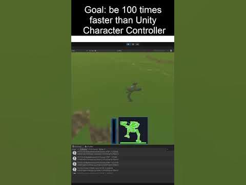 100 times faster than Unity! New Character Controller #indiegamedevs #gamedev #unity3d - YouTube