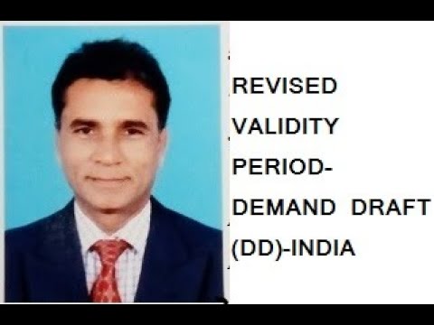 Demand draft validity period in India 2022/DD validity explained ...