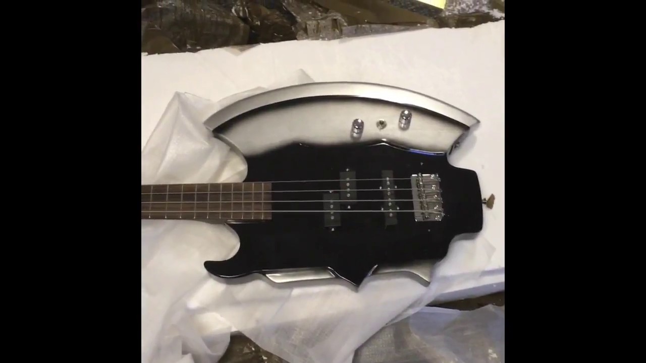 Unboxing My First Chibson Guitar from DH Gate: Cort Gene Simmons Bass ...