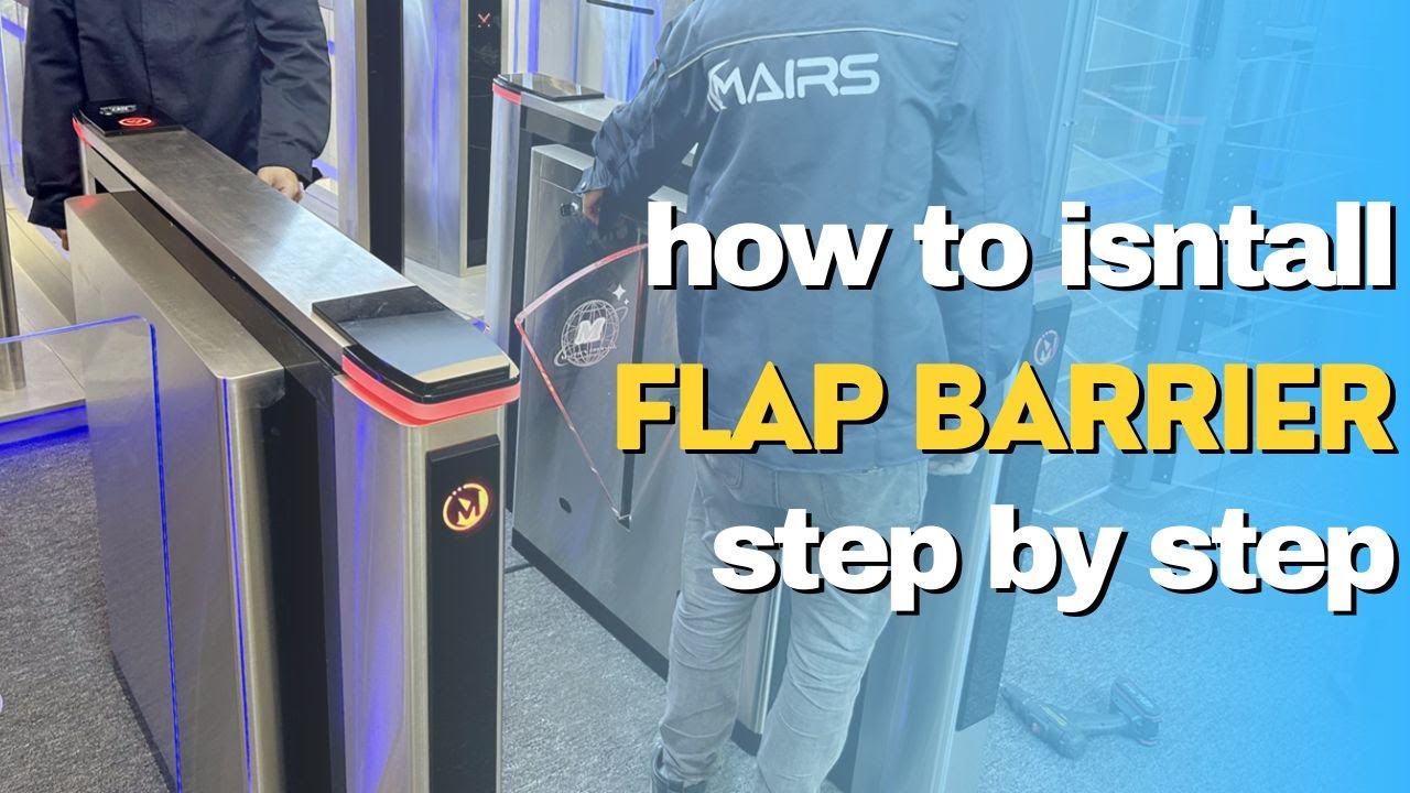 Flap Barrier Installation - MairsTurnstile - YouTube