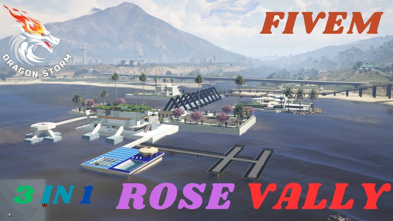 Fivem Rose Valley (Logo) With 3 Houses - Fivem MLO/Custom Fivem Villa ...