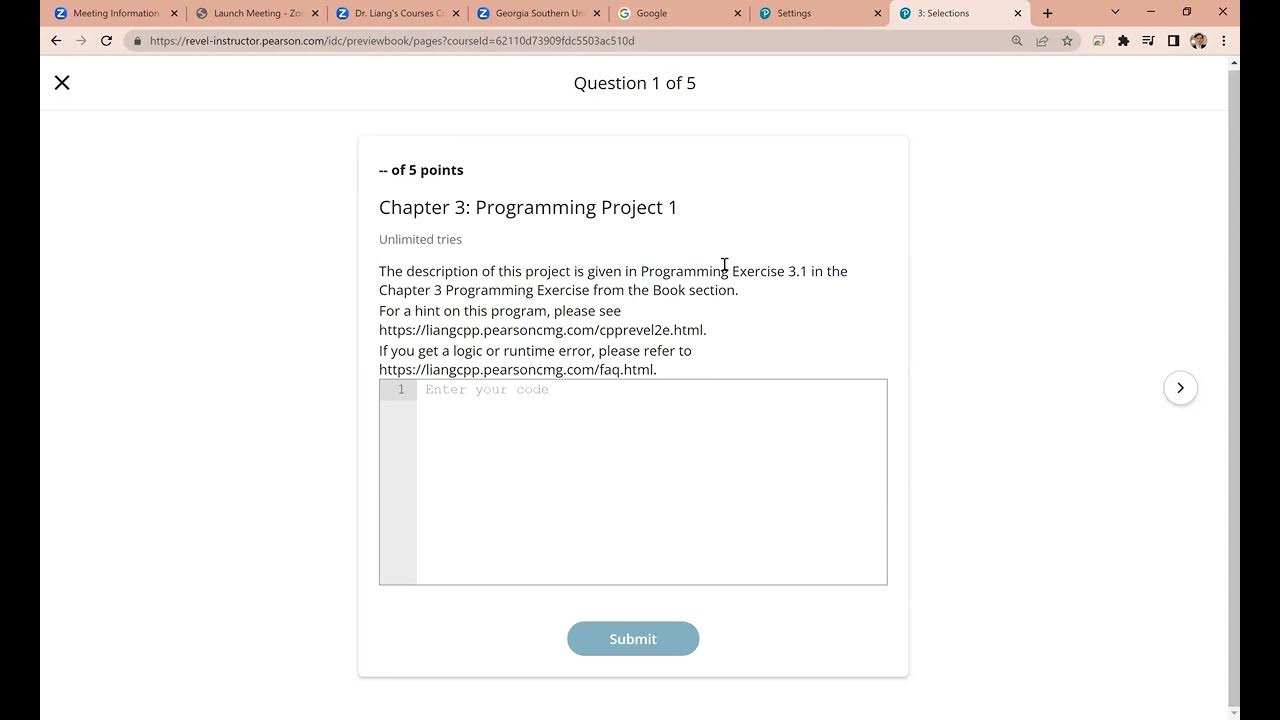 How to Locate Programming Exercise 3 1 in the Book C++ Revel - YouTube