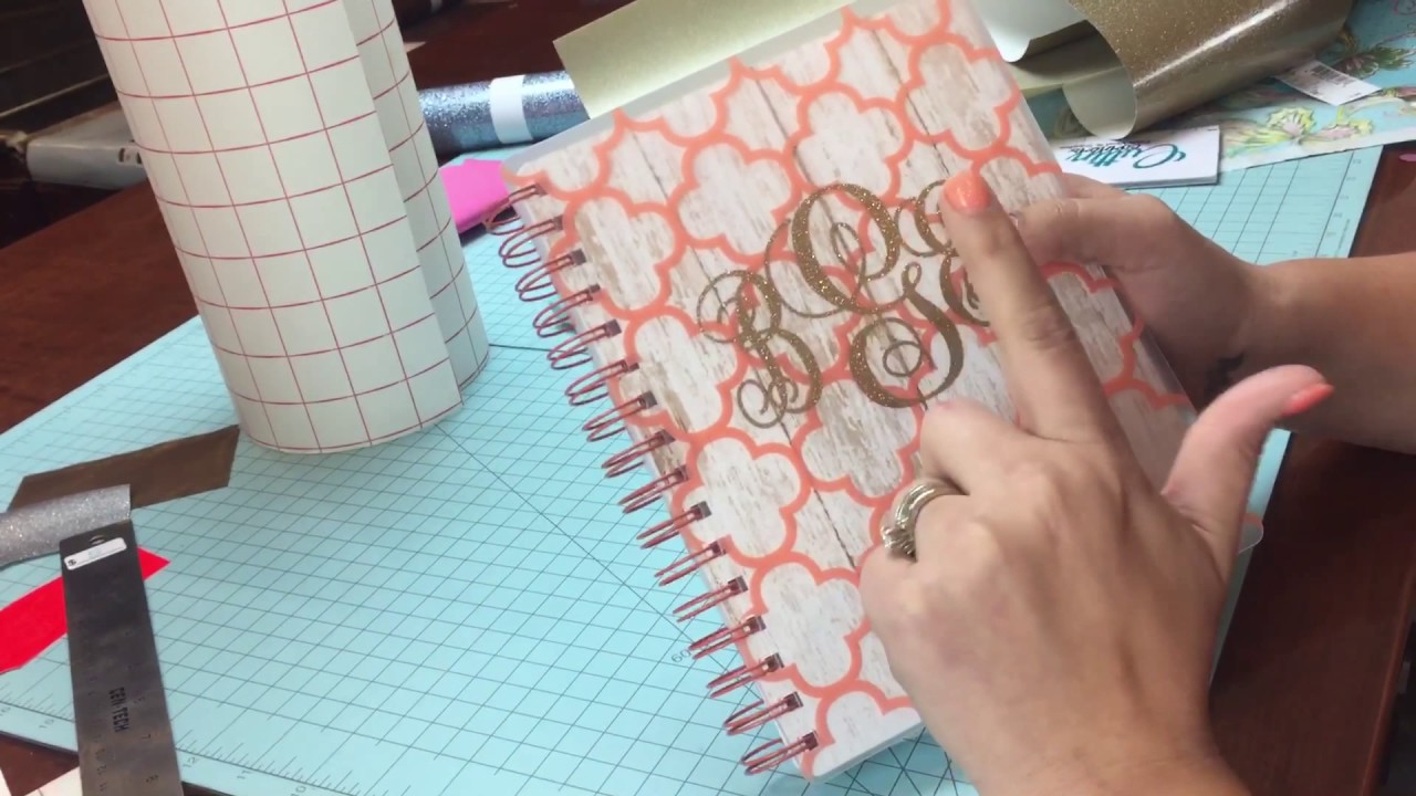 How to monogram notebooks and journals - YouTube