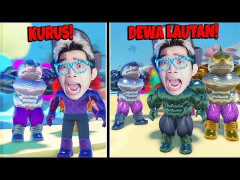 Diolok - Olok Hiu Megalodon ''KREMPENG''! Berkat Hiu Emas 10 Menit Aku JADI TERKUAT DI ROBLOX!!!