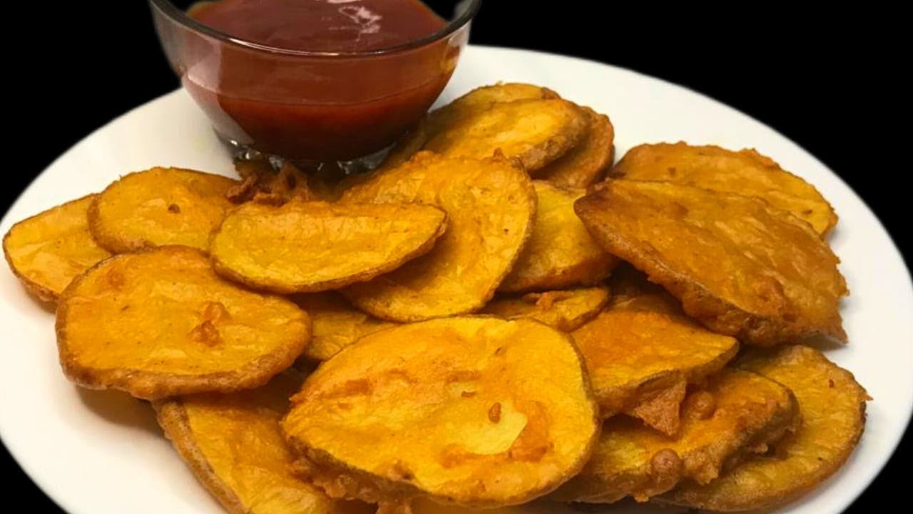 Aloo Besan Chips Recipe | Aloo K Pakory | Aloo Chips | Iftar Special ...