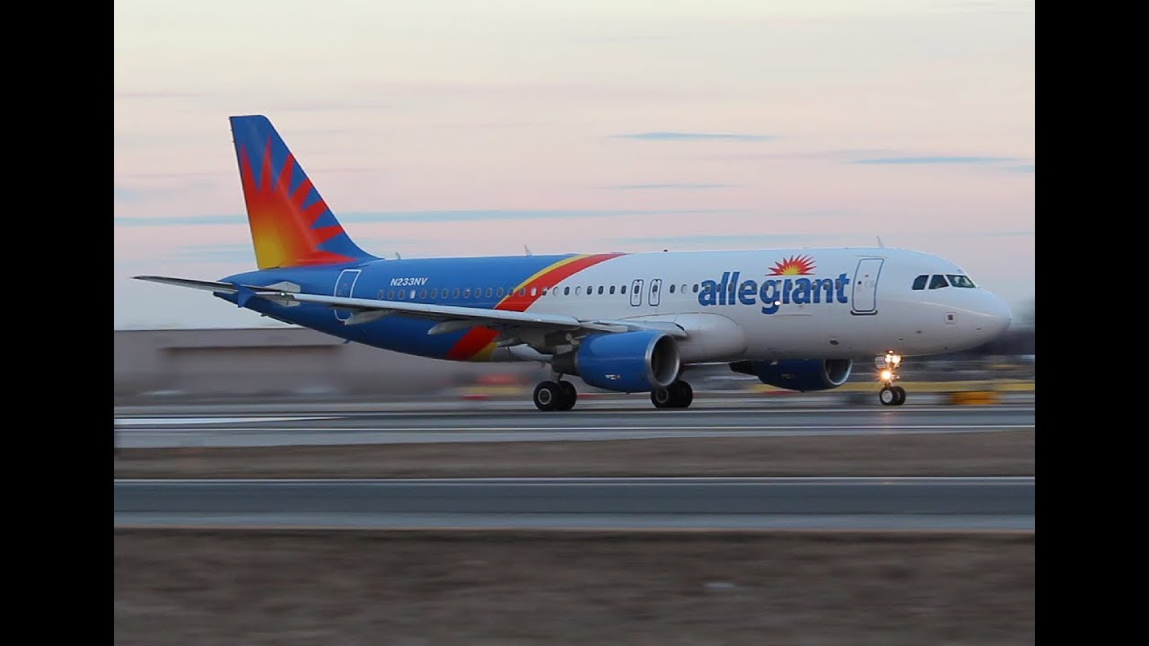 Allegiant A320 take off, DTW - YouTube