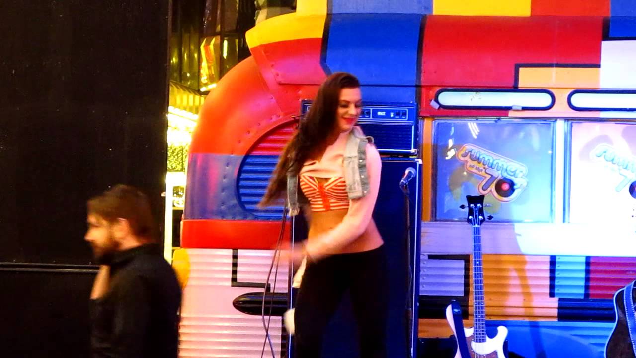 Fremont Street Experience -- DJ Lady GoGo #3 - YouTube