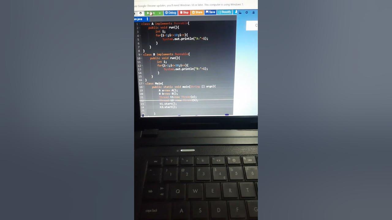#How to create multithreading in java #java me multithreading program # java using thread class ...