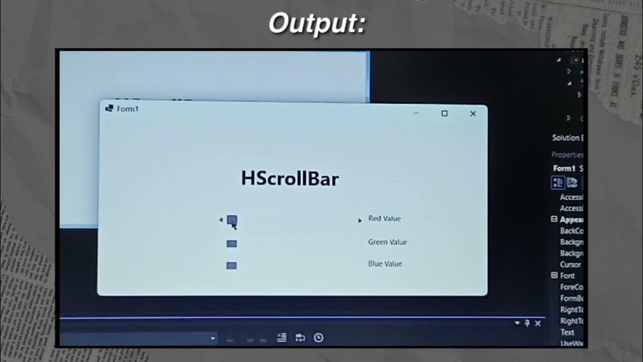 Horizontal Scroll Bar - C# Windows Forms Controls - YouTube