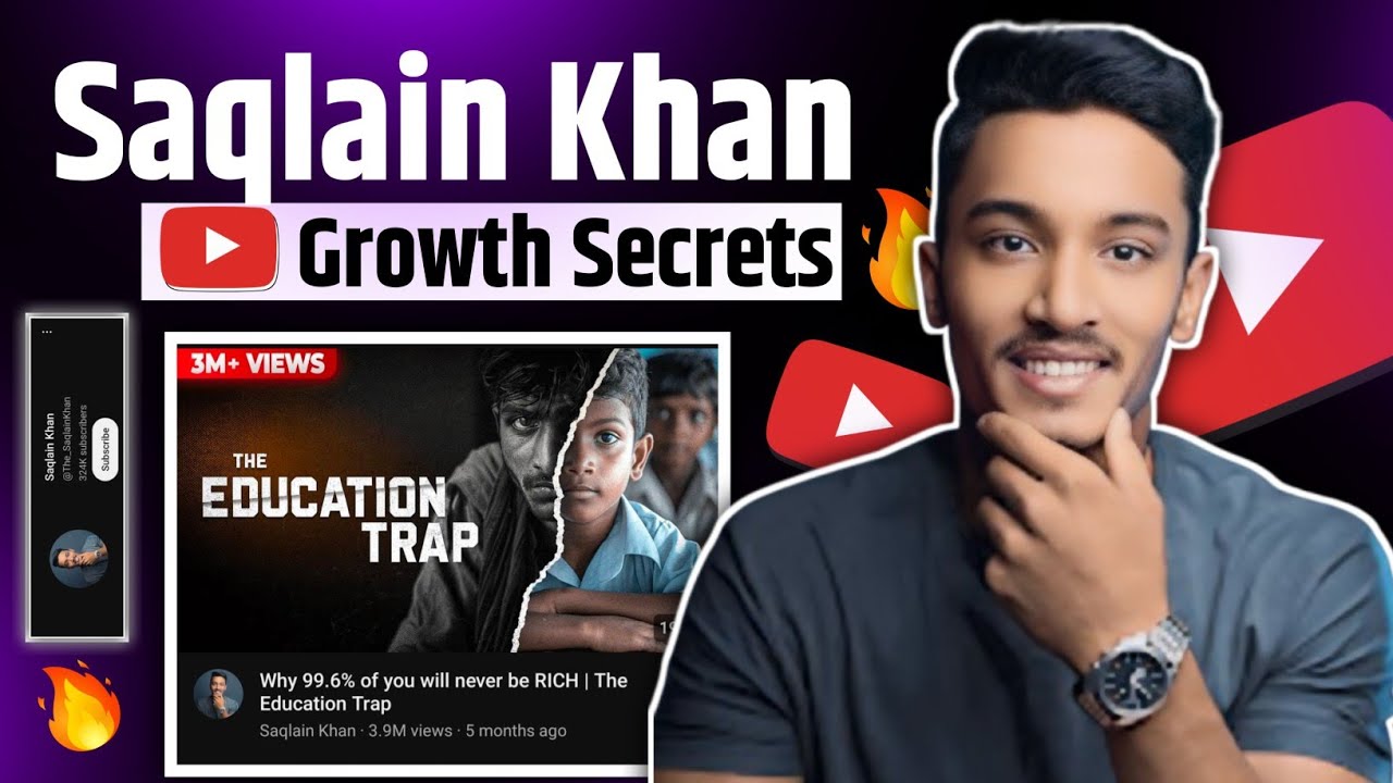 Saqlain Khan Growth Secrets 2024 | How To Grow YouTube | Saqlain Khan - YouTube