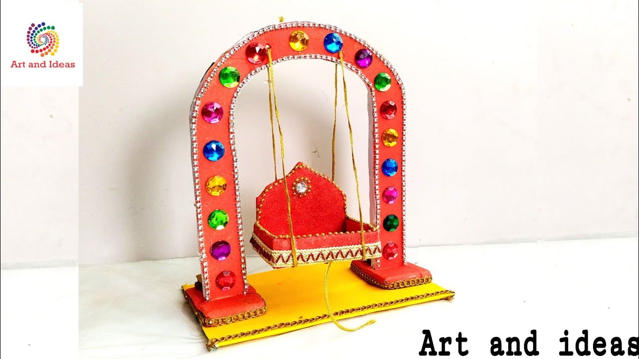 Bal gopal jhula making at home | krishana jhula | how to make jhula at ...