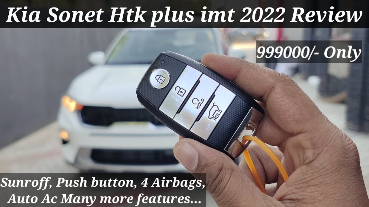 Kia Sonet Htk Plus iMT with sunroff full Detailed walk-around Review in ...