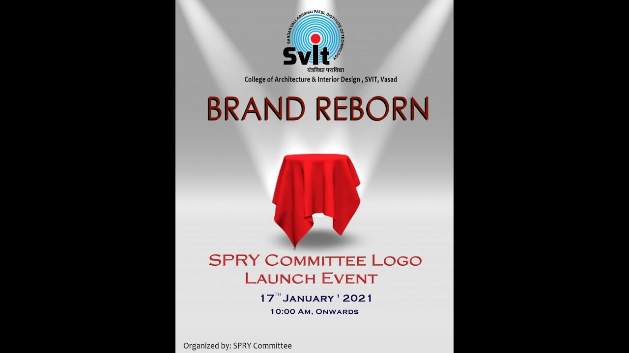 Logo Launch Event of the Spry Committee,COA-SVIT Vasad - YouTube