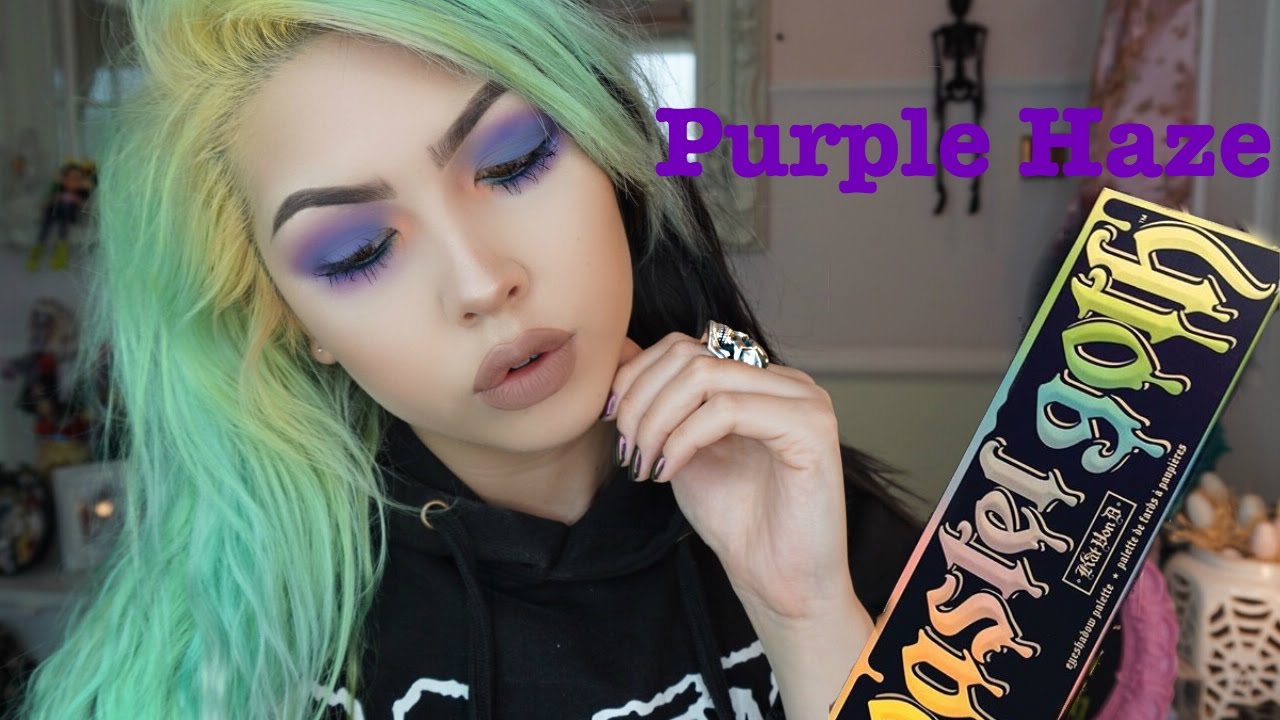 Purple Haze | Kat Von D Pastel Goth Palette - YouTube