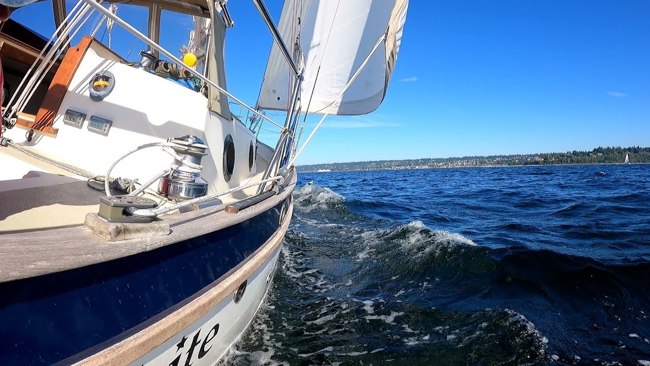 Daysailing On the Salish Sea - Video #7 Westsail 28 "Starwhite" - YouTube
