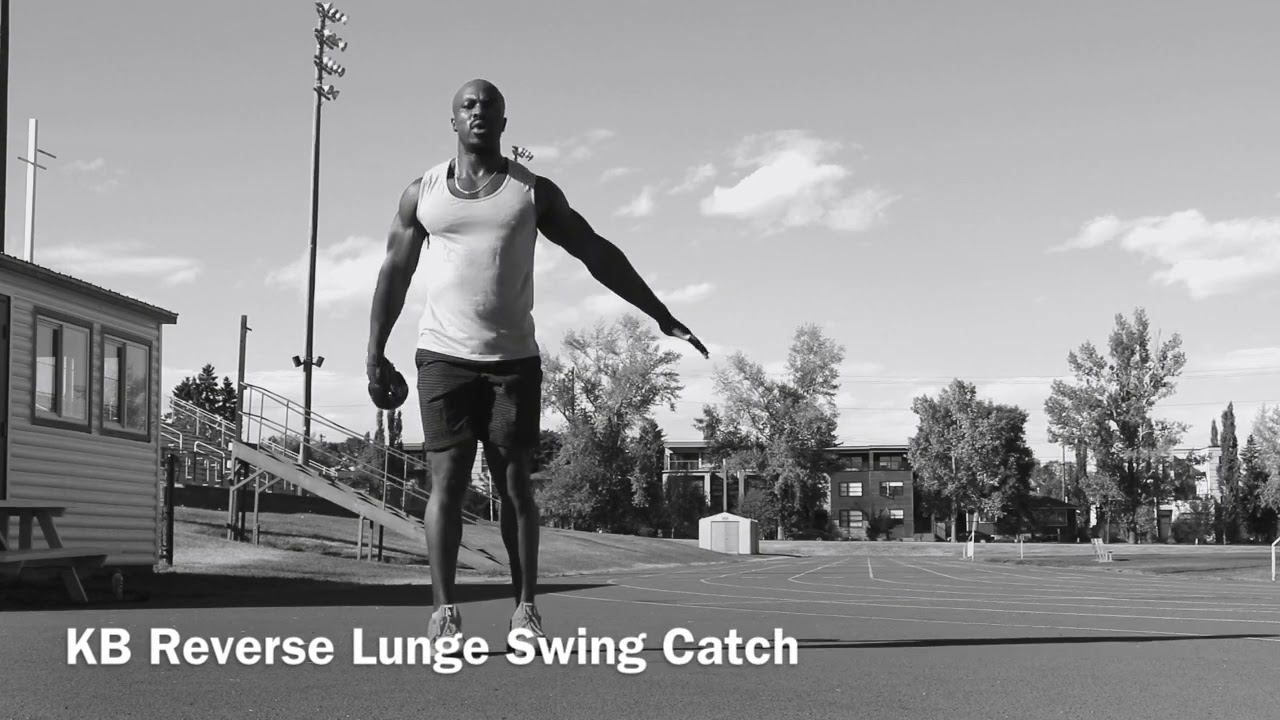 KB Reverse Lunge Swing Catch - YouTube