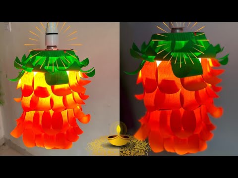Beautiful Paper Akash Kandil Making DIY || Diwali Akash Kandil Making ...
