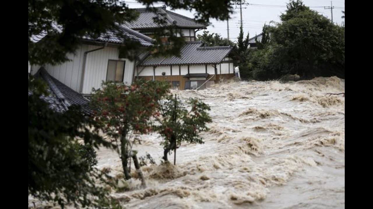 BREAKING: "Flood Waters Raging In Japan 29 Dead" - YouTube