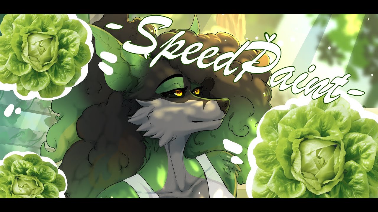 - Speedpaint - FURRY /FOX /LETTUCE🥬💚🖤 - YouTube