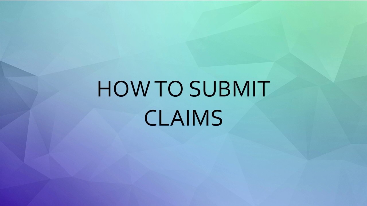 how to Submit a claim - YouTube