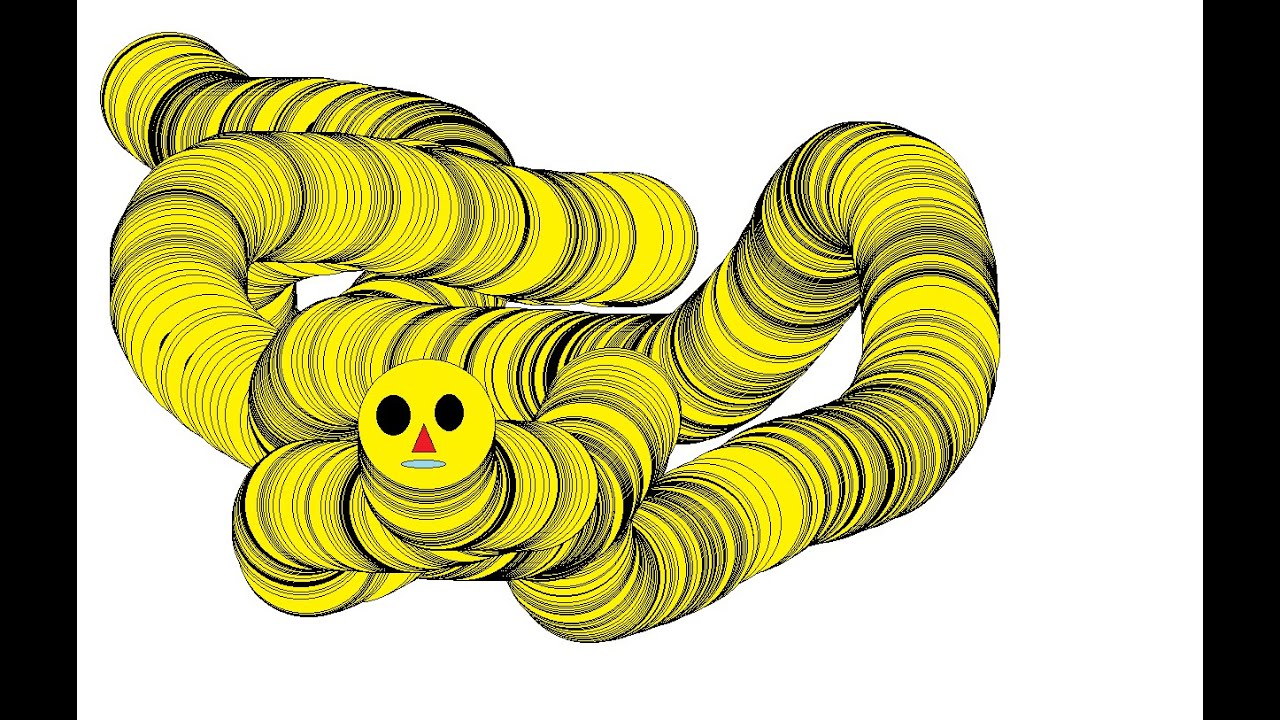 How to Create Snake in MS paint | Basic computer skill | snake Graphic ...