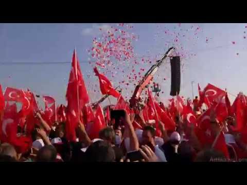 Yenikapı Mitinginde Balonların Salınması Anı - Halk İçinden Özel Çekim - 07.08.2016 - Darbeye Karşı