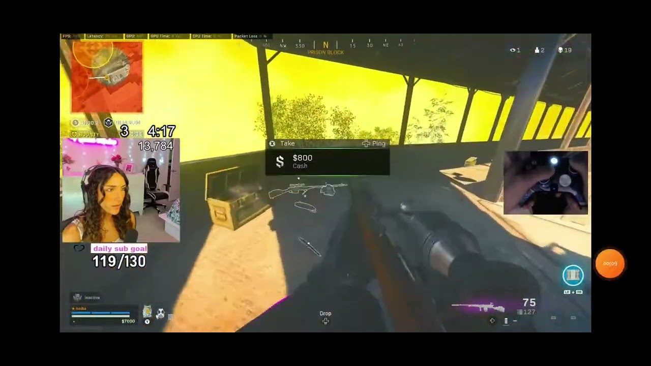 Nadia caught cheating on warzone - YouTube