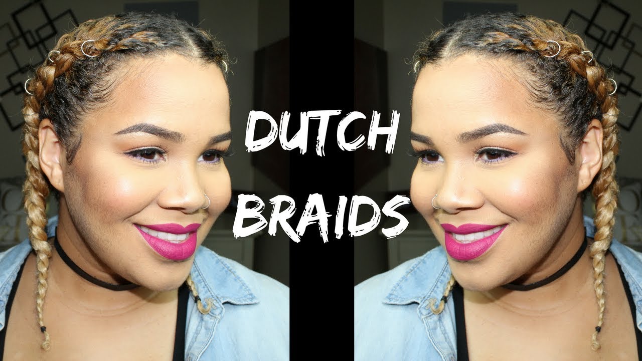 How To: Dutch Braids | Naturally Sade - YouTube