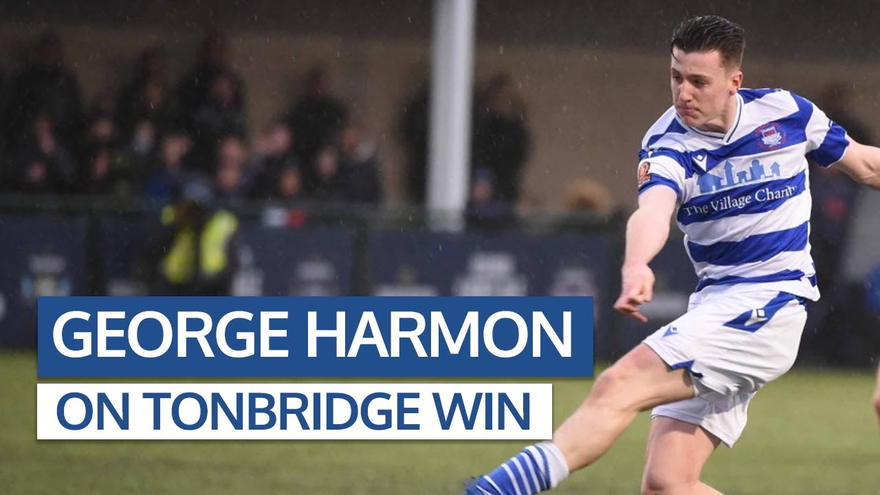 NLS - GEORGE HARMON - POST MATCH - TONBRIDGE ANGELS (A) - YouTube