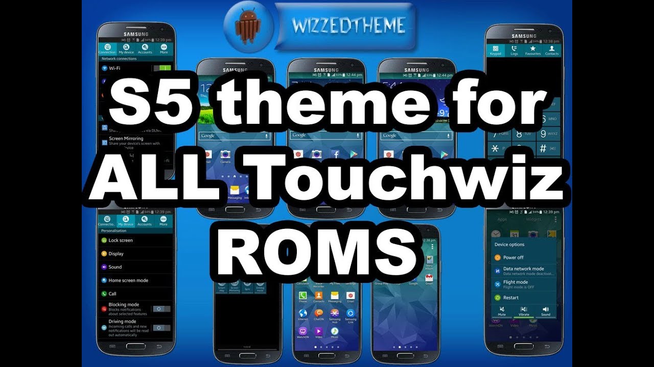 S5 Theme for all Touchwiz ROMs 4.2+ - YouTube