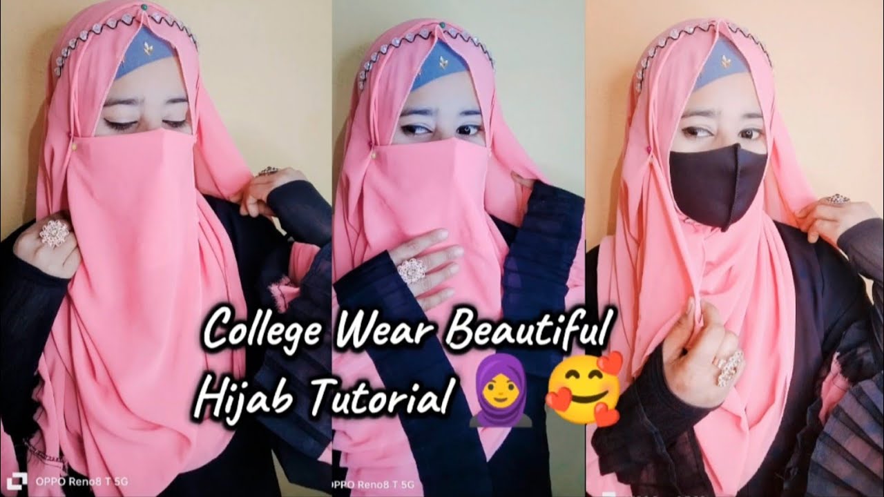 Best Comfortable Niqab With Hijab Tutorial || Beautiful Hijab || # ...