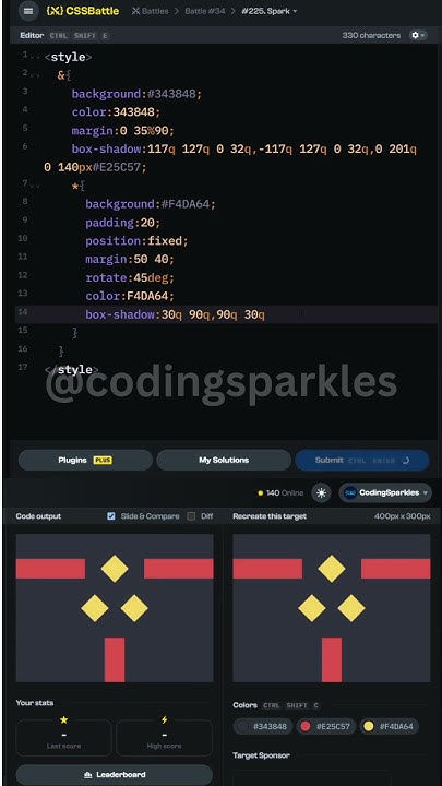 CSS Battle Solution | Spark | Target 225 - YouTube