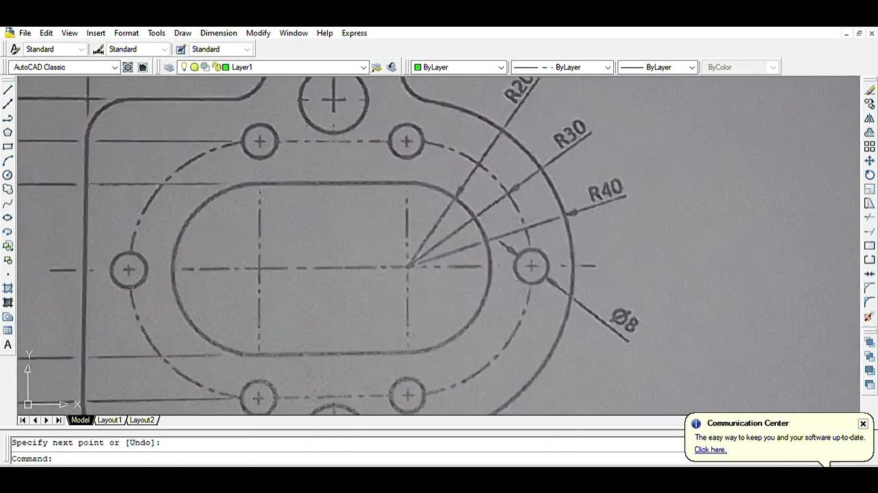 HOW TO DRAW USING AUTOCAD AND HOW TO USE LAYERS - YouTube