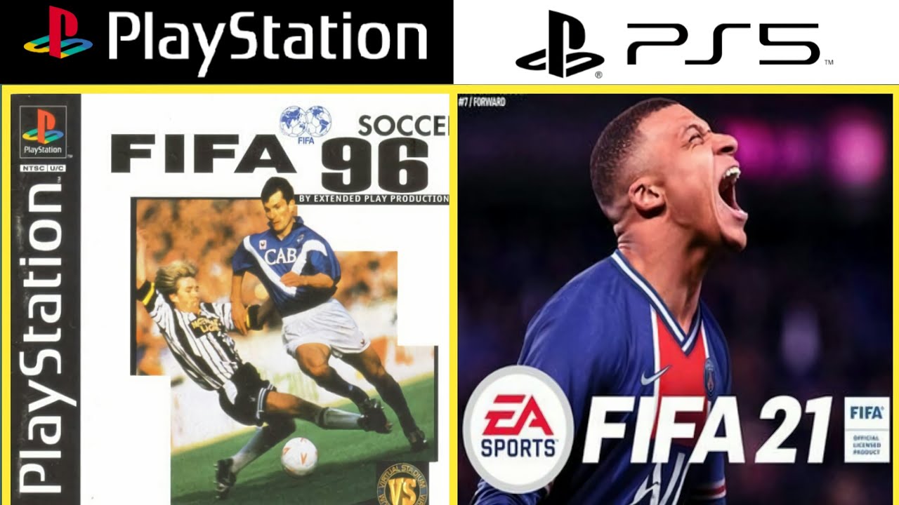 Evolusi Game FIFA PS1 - PS5 PlayStation - YouTube