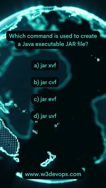 Which command is used to create a Java executable JAR file ? - YouTube