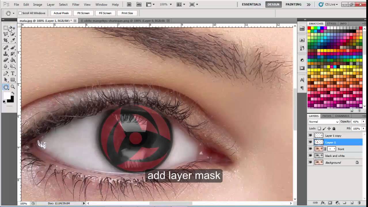 HOW TO MAKE HOW TO MAKE SHARINGAN EYE - YouTube