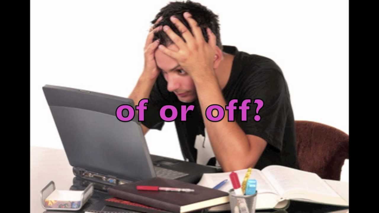 how to spell: of and off problems - YouTube