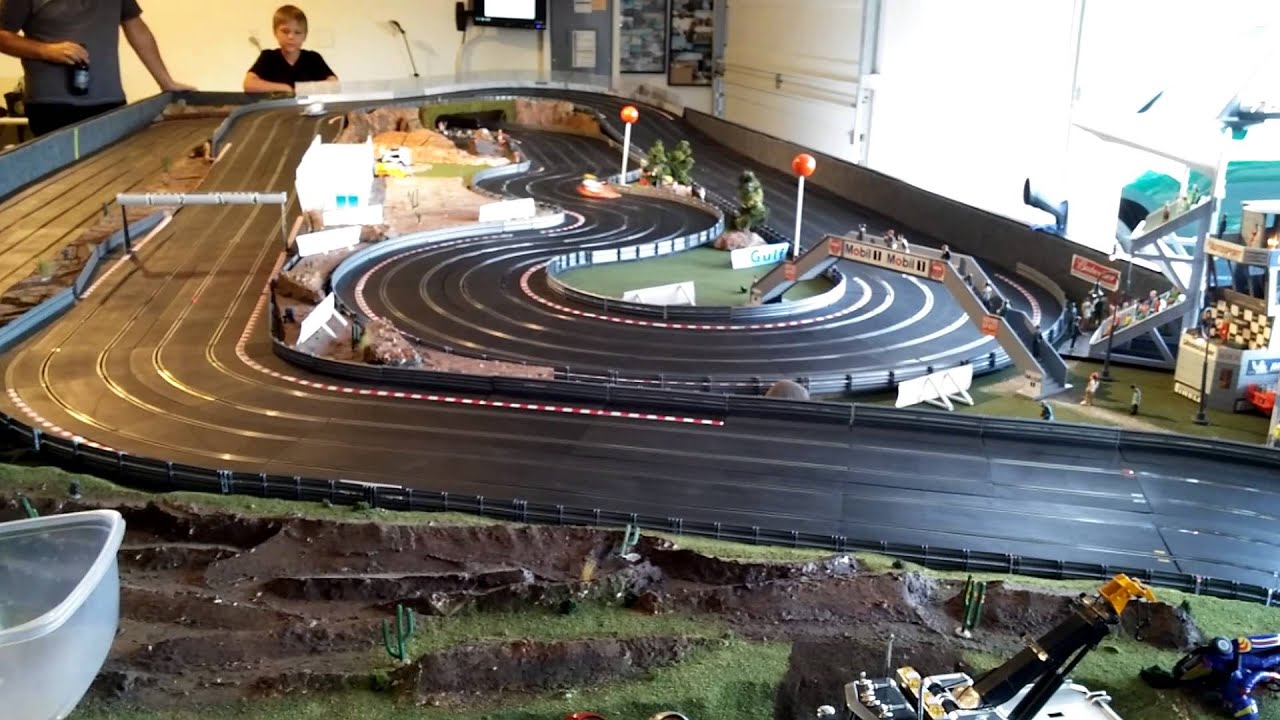 Scalextric Go Karts at Russ' - YouTube