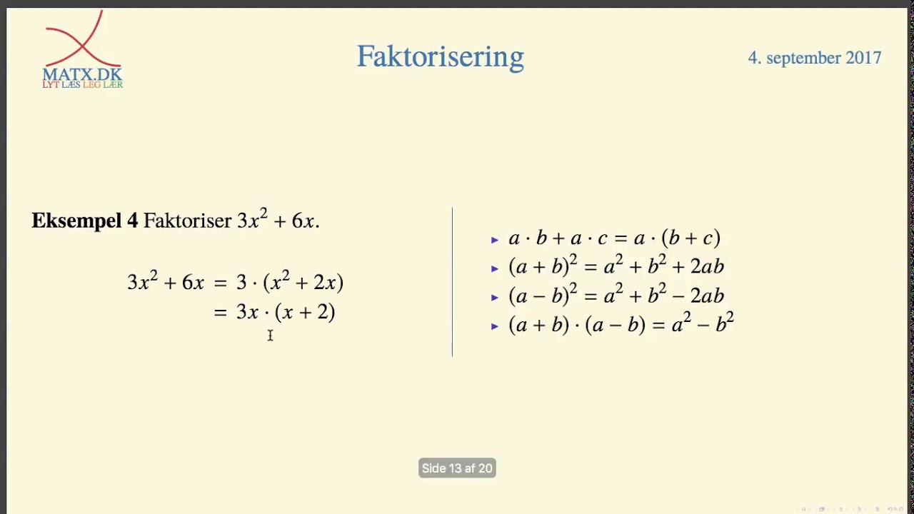 Tal - Faktorisering - YouTube