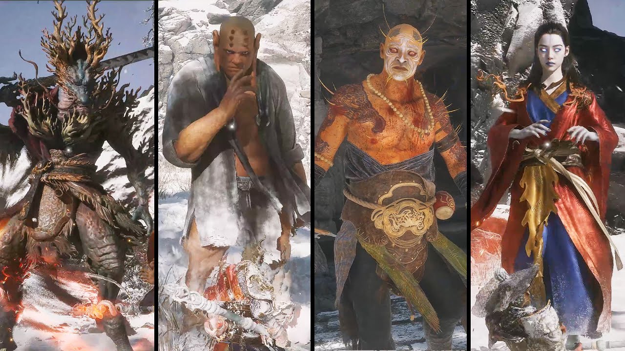 All Boss Fights Chapter 3 Black Myth Wukong - YouTube